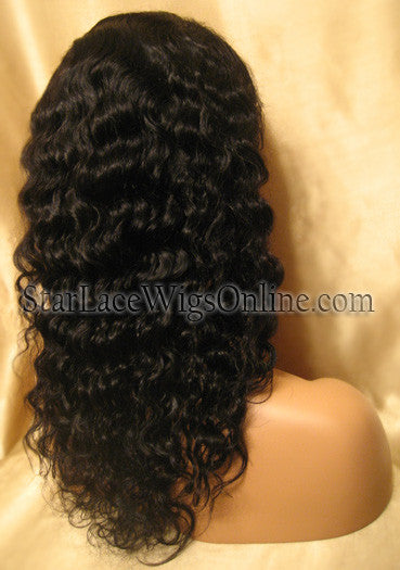 Custom Curly Human Hair Full Lace Wig - Lindsey | StarLaceWigs